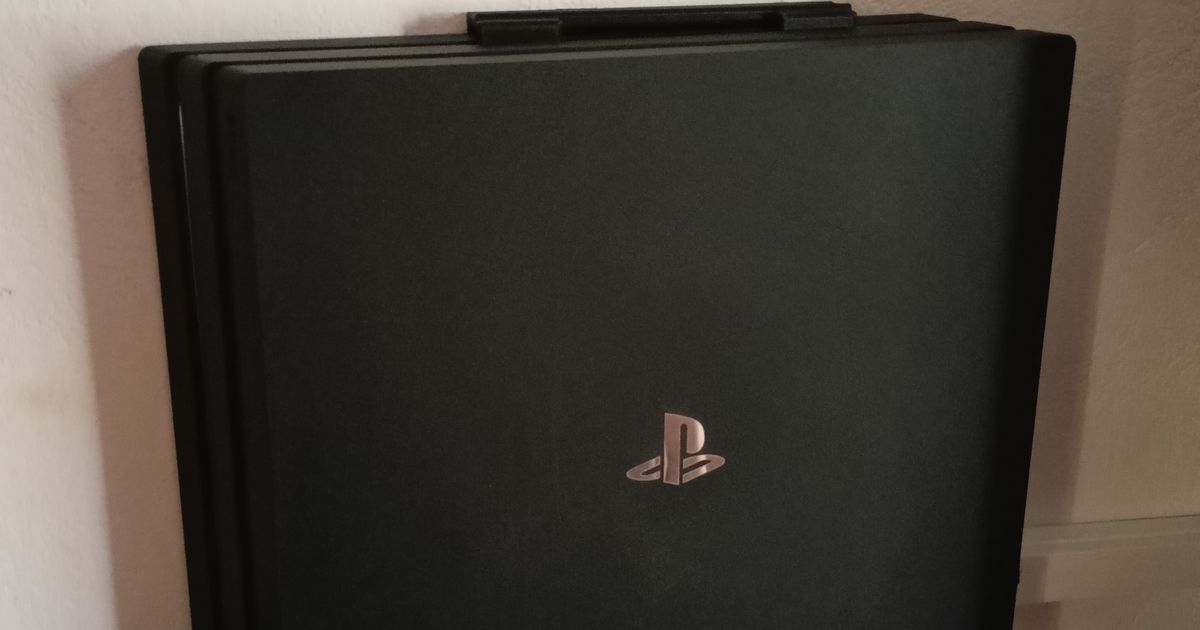 Playstation PS4 Pro Wall Mount par Spank | Téléchargez gratuitement un ...