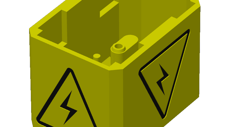 Power inlet IEC-GS-1-100 rear cover by Hrumque | Download free STL ...