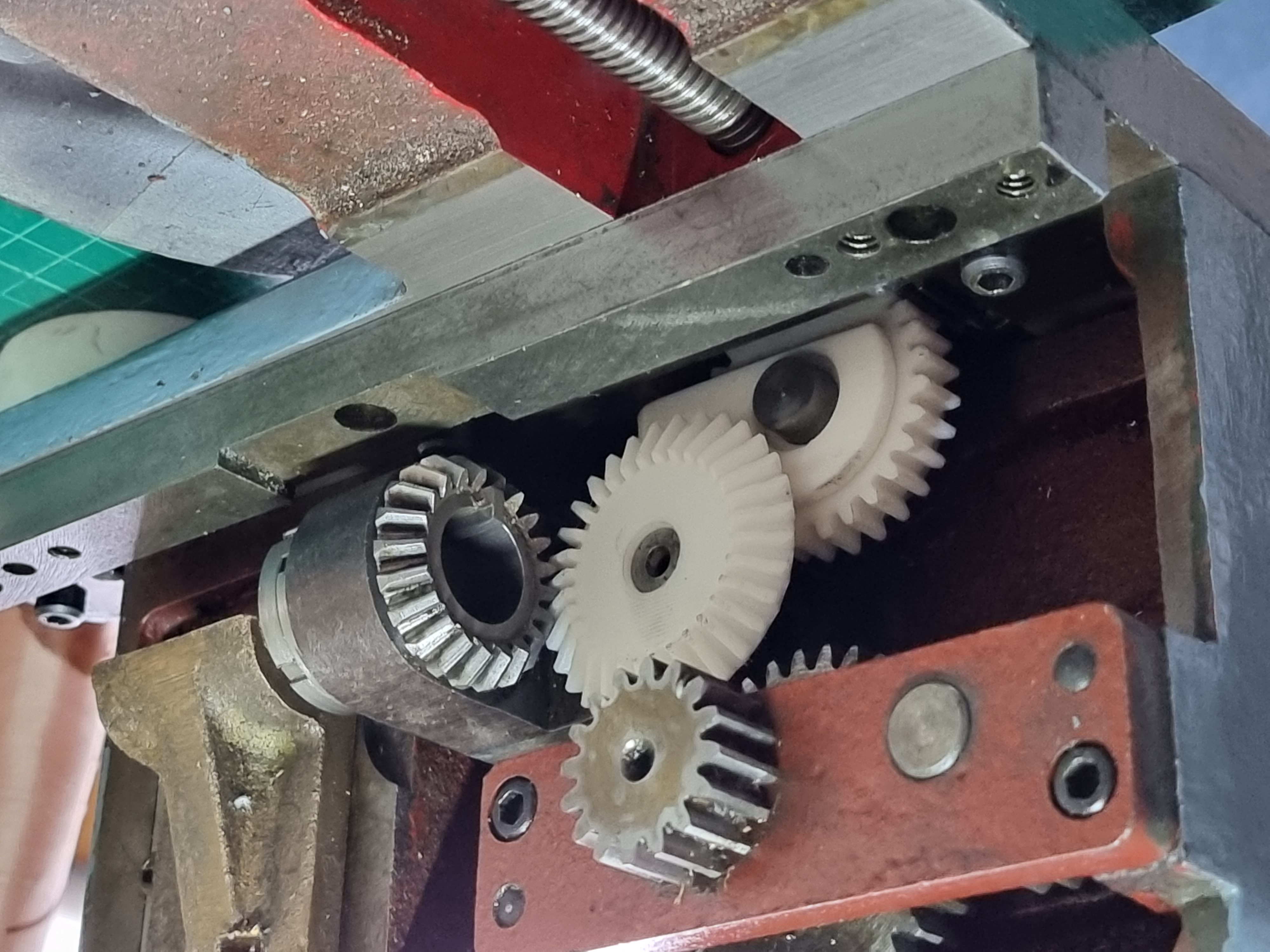 Murad Cadet lathe power crossfeed gearing by Xed | Download free STL ...