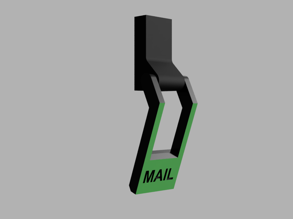 Mail Arrival Flag by grizzie17 | Download free STL model | Printables.com