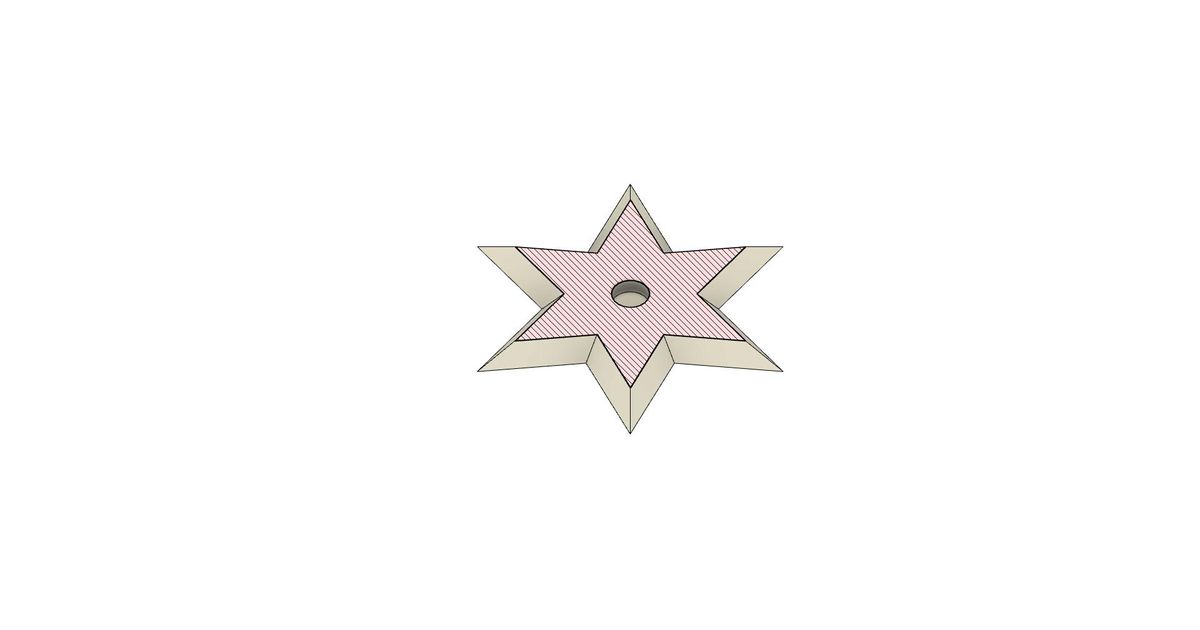Star with magnet insert by sv7kwi | Download free STL model ...