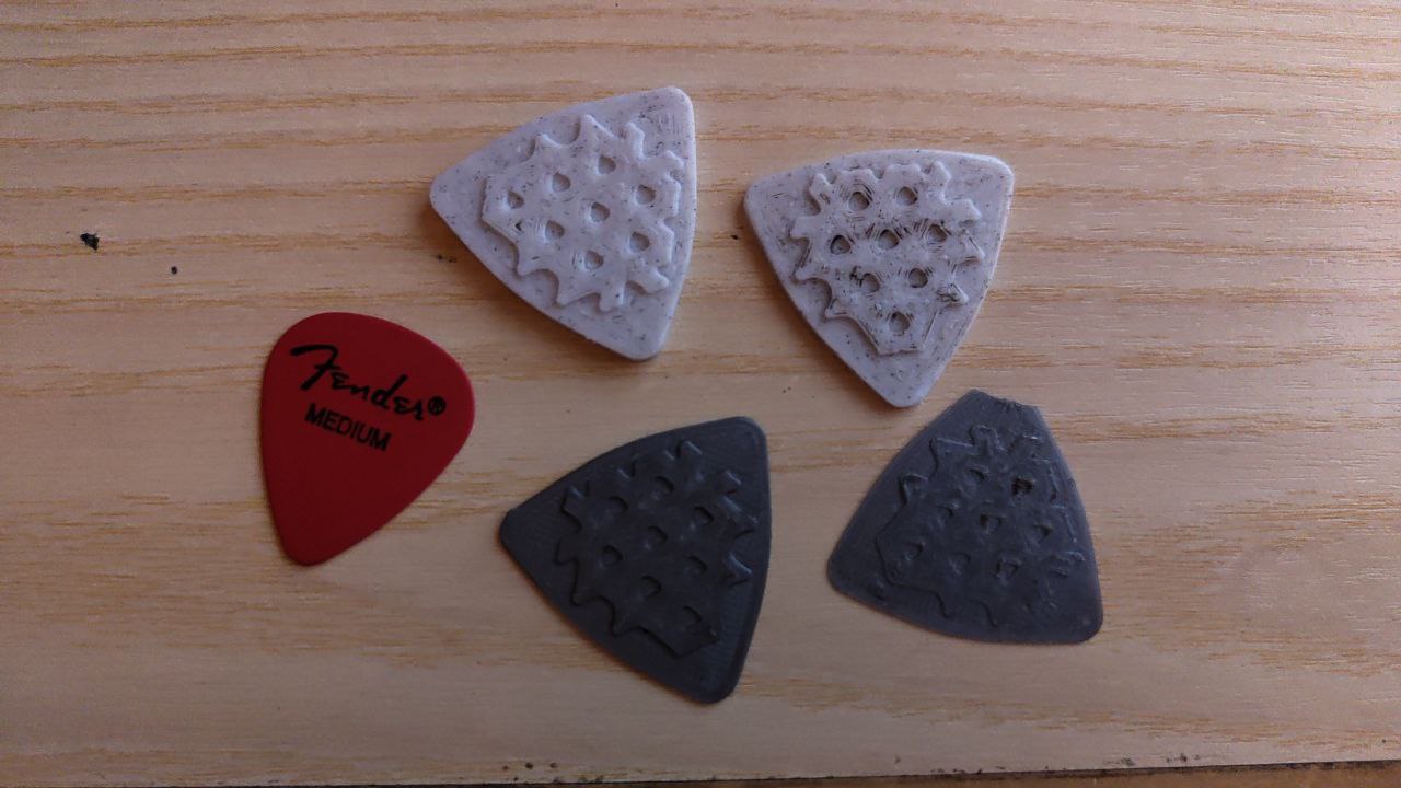 Triangle picks with grip - Guitar and Bass by Mattia Martelli ...