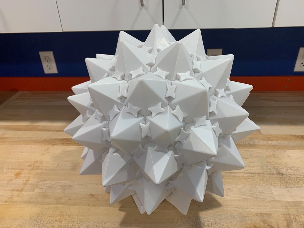 Geodesic Sphere LED Lamp by Chris | Download free STL model ...