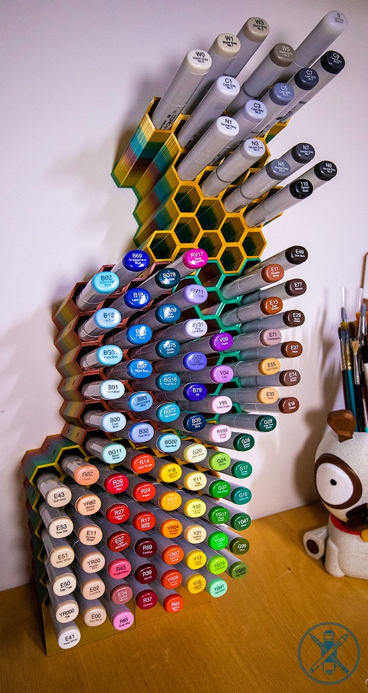Modular Vertical Honeycomb Copic Marker Stand by Katz Creates ...