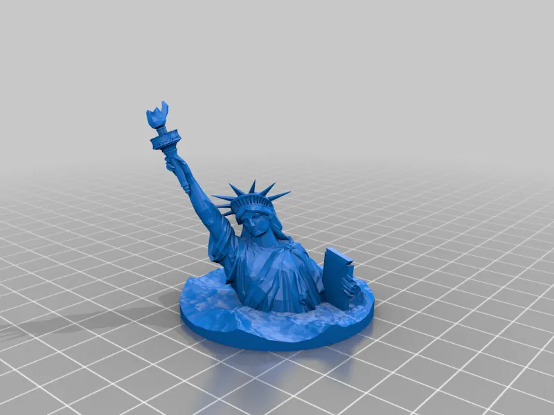 Sinking Statue of Liberty by 7staff | Download free STL model ...