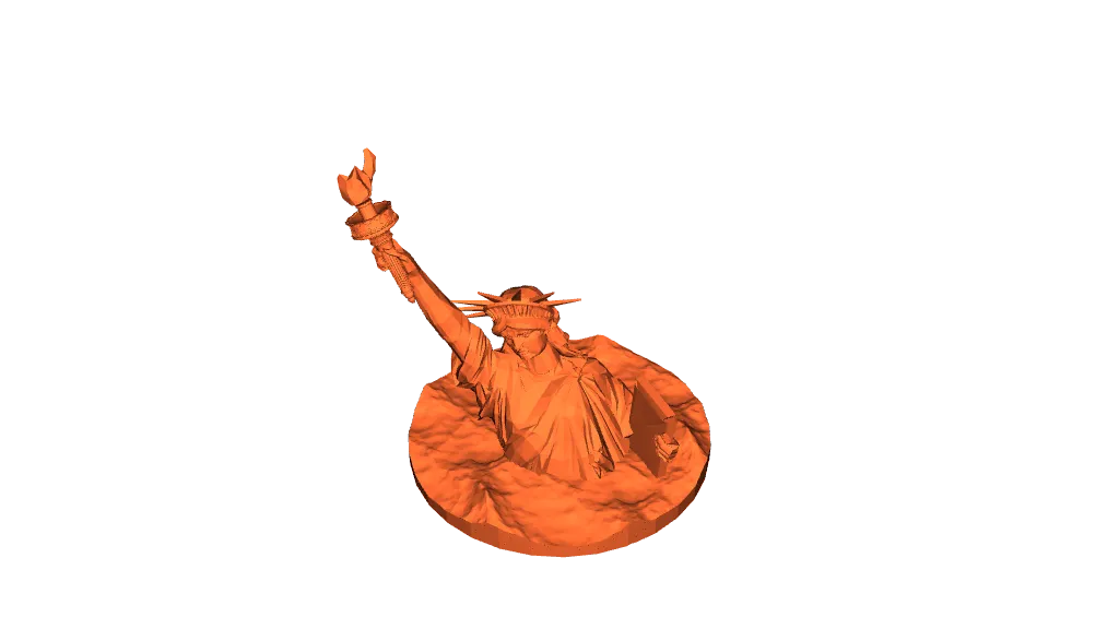 Sinking Statue of Liberty by 7staff | Download free STL model ...