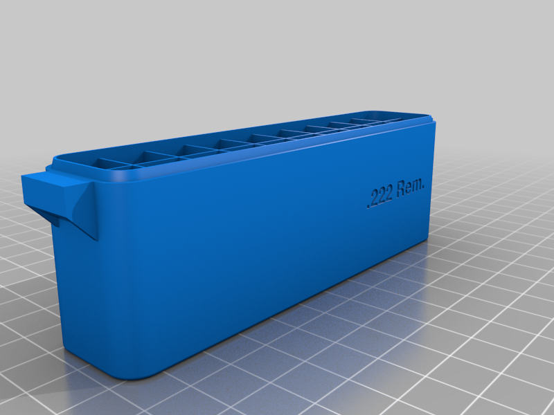 .222 Remington, Pocket Snap Latch Modular Ammo Box by brass_ring | Download free STL model ...