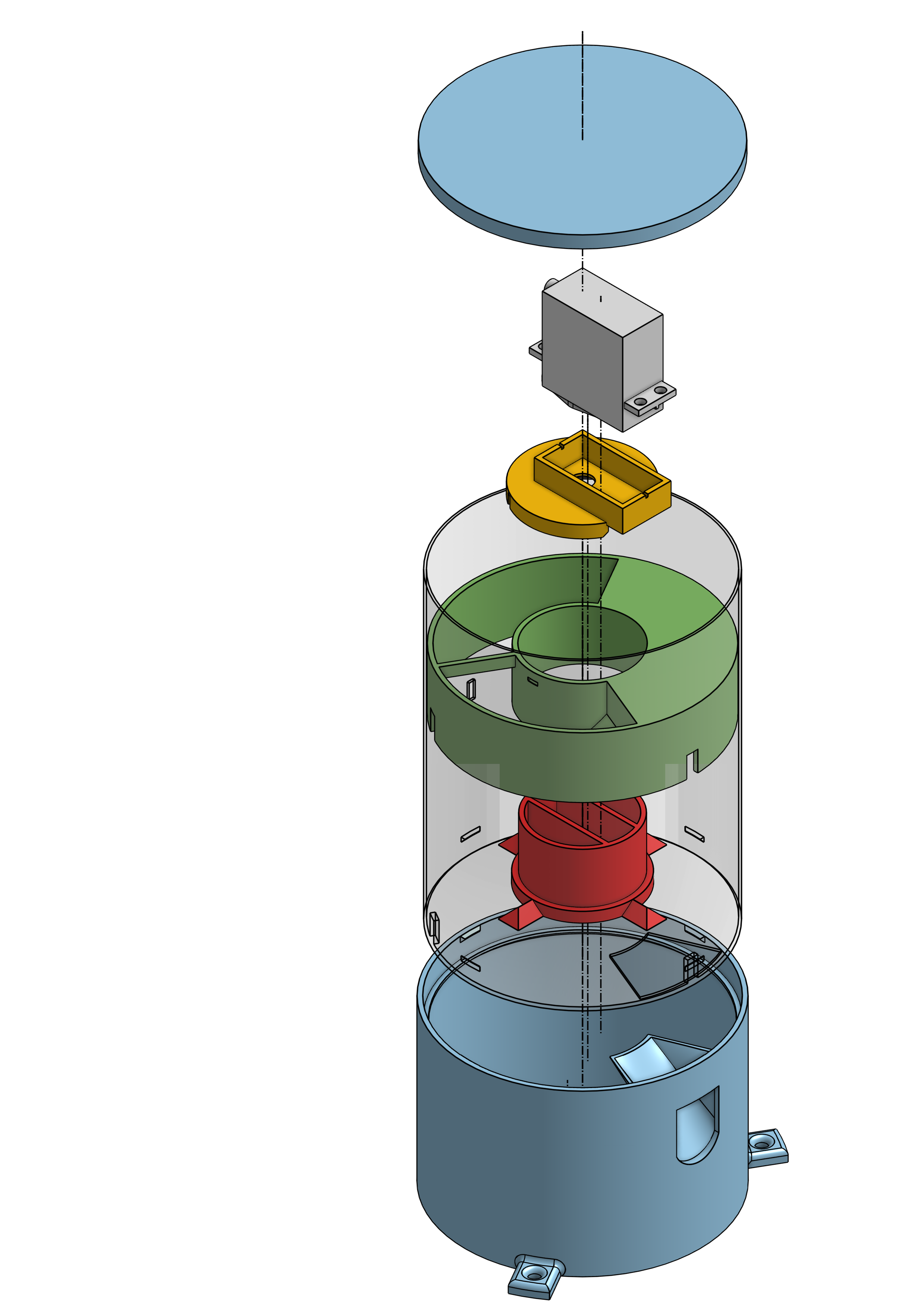 Automatic pet feeder by Edwin Eefting | Download free STL model ...