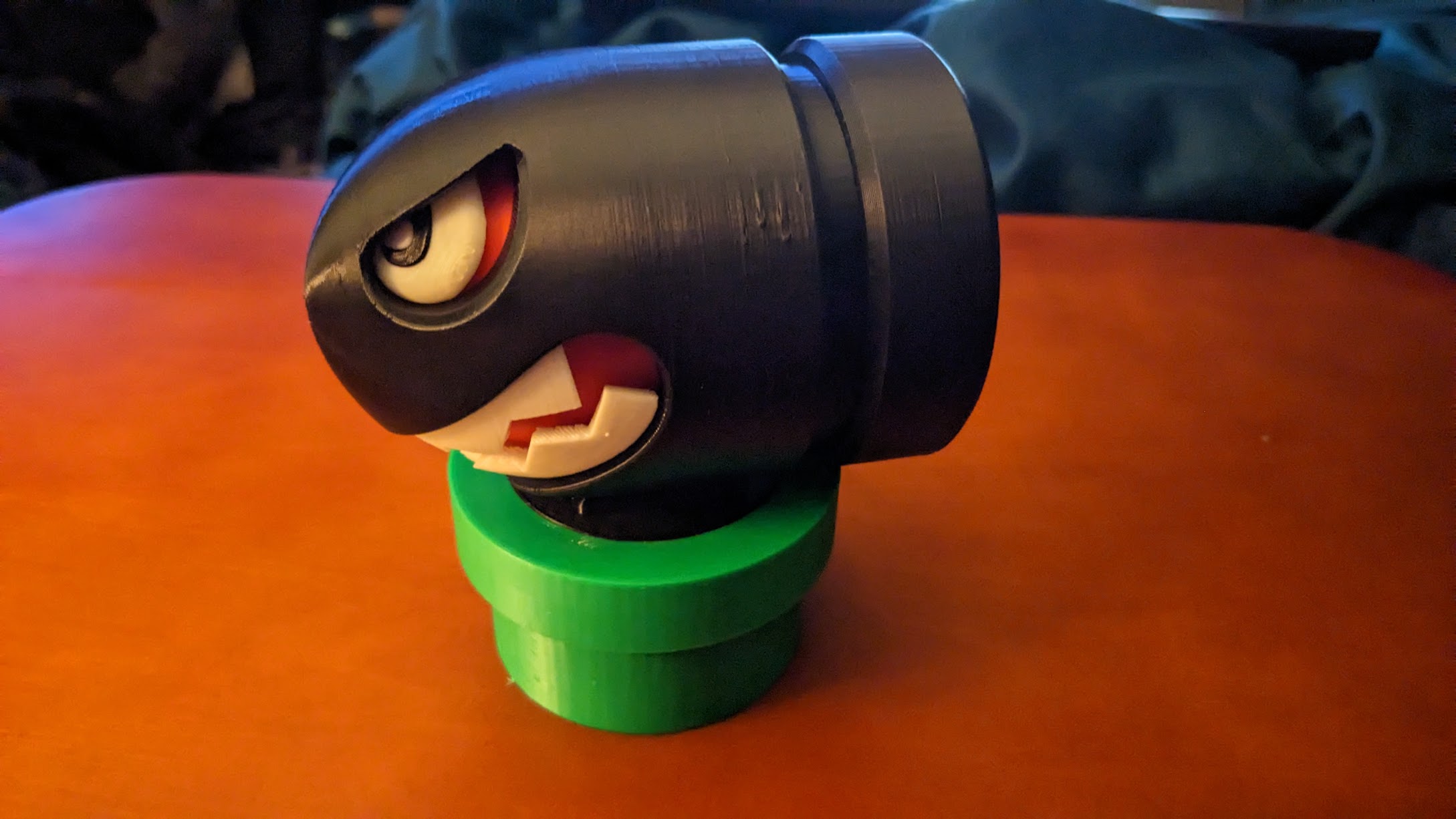 Bullet (Banzai) Bill Stand w/Storage by Cornbread | Download free STL ...