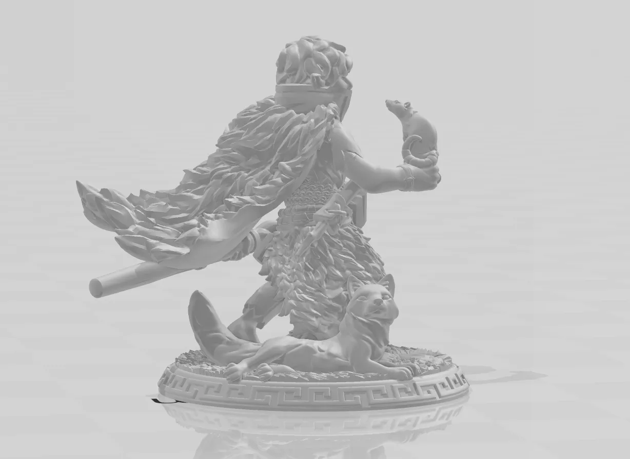 Halfling Druid Miniature