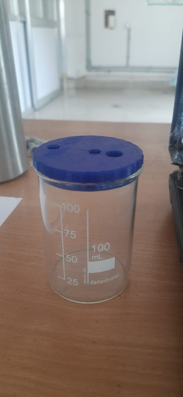 Electrochemical Cell Cap for 100ml Beaker by Rajesh Singuru | Download ...