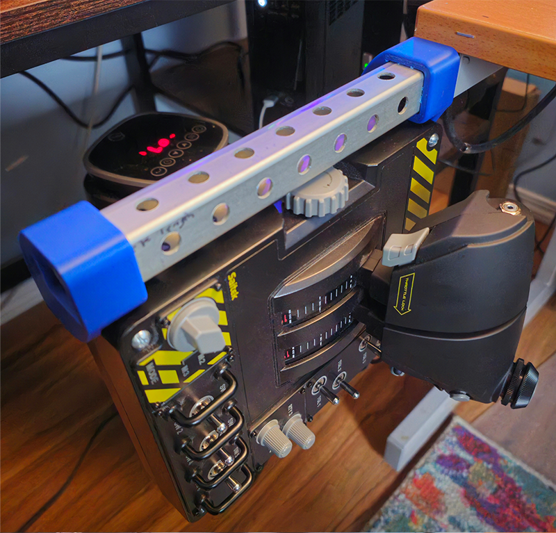 Rhino HOTAS Throttle and Stick Mount for Ikea desk by Scaryfast ...