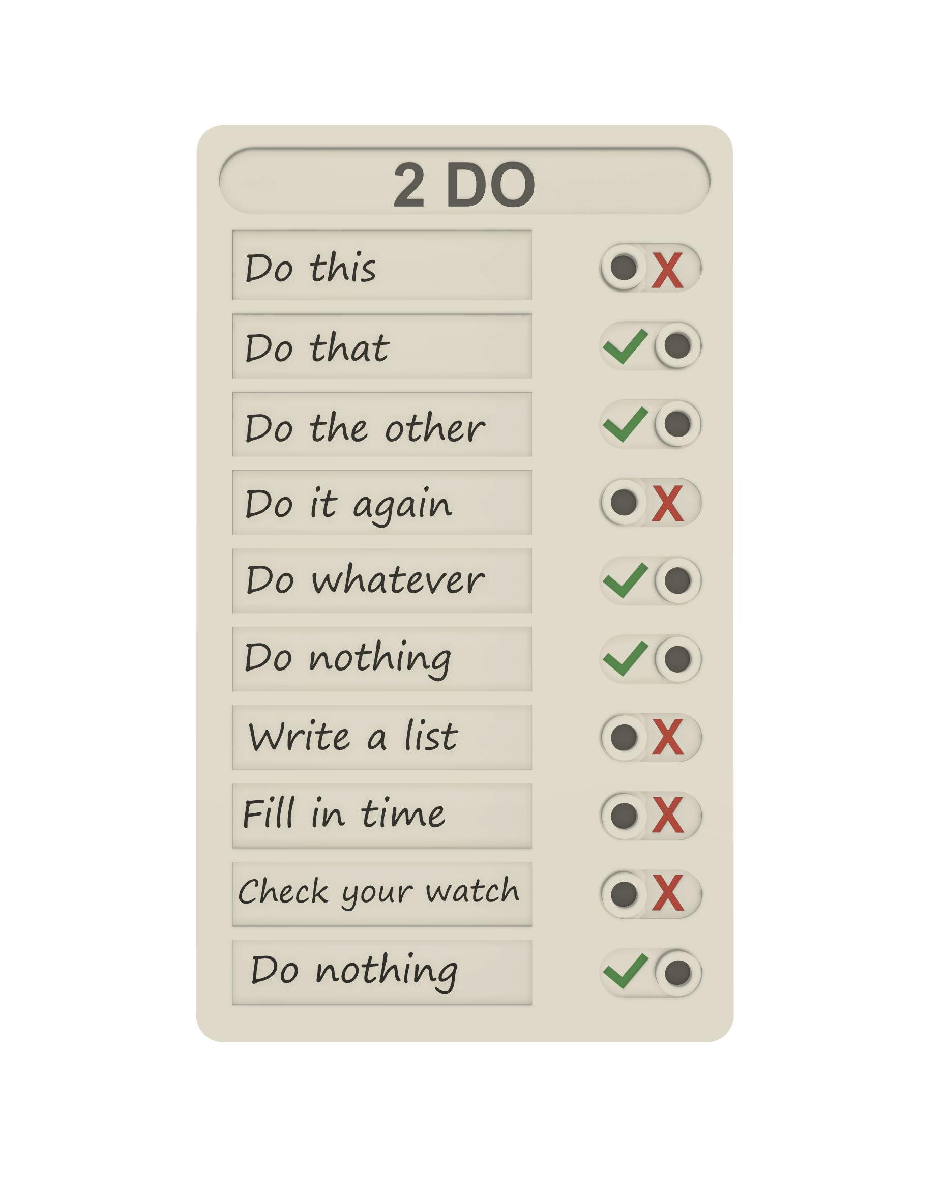 To Do List - REVISED by DickF | Download free STL model | Printables.com