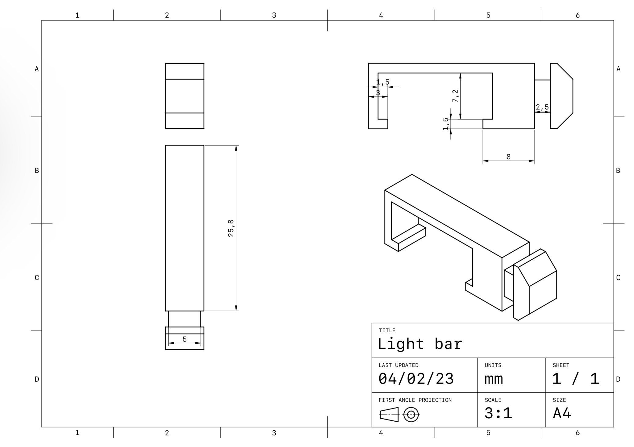 LED light bar mount by Jáchym Šťastný | Download free STL model ...