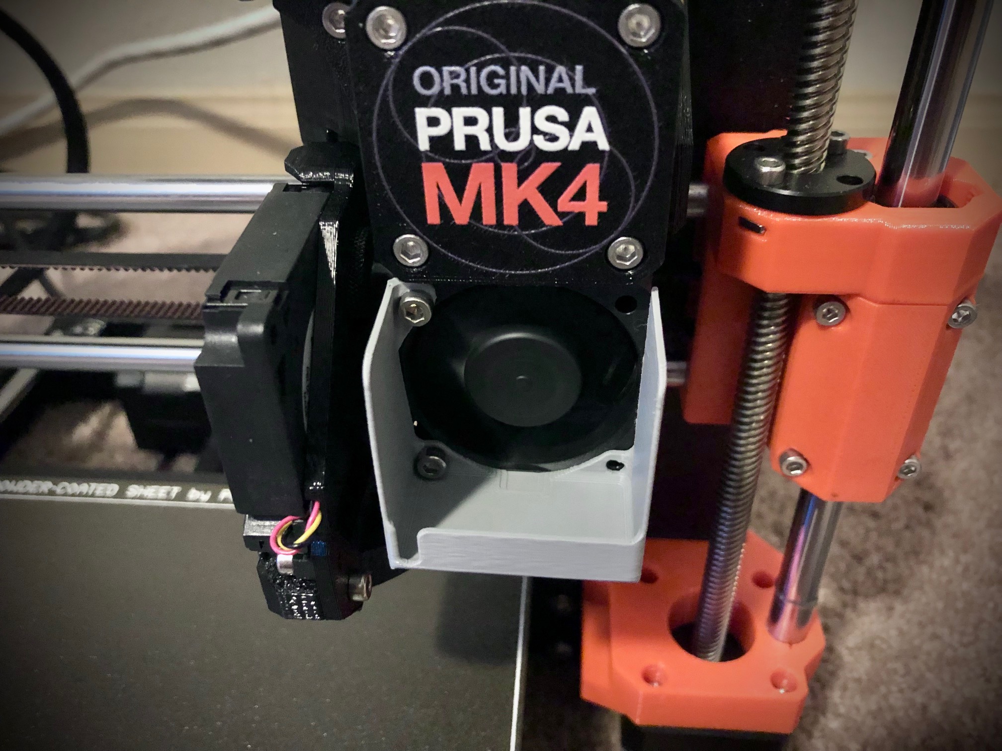 Hotend Fan Shield for Prusa MK4 - Eliminates turbulence/drafts at the ...