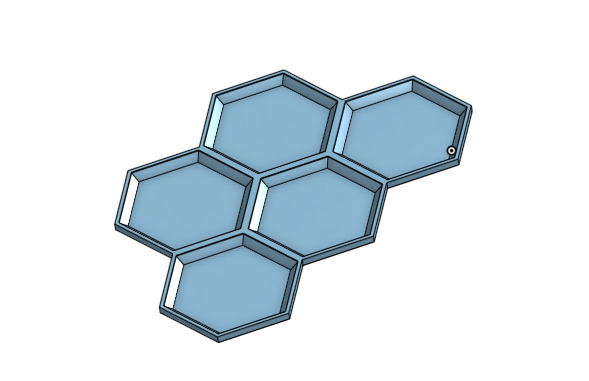 Honeycomb Project Tray by Orangemn6 | Download free STL model ...
