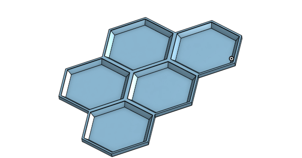 Honeycomb Project Tray by Orangemn6 | Download free STL model ...