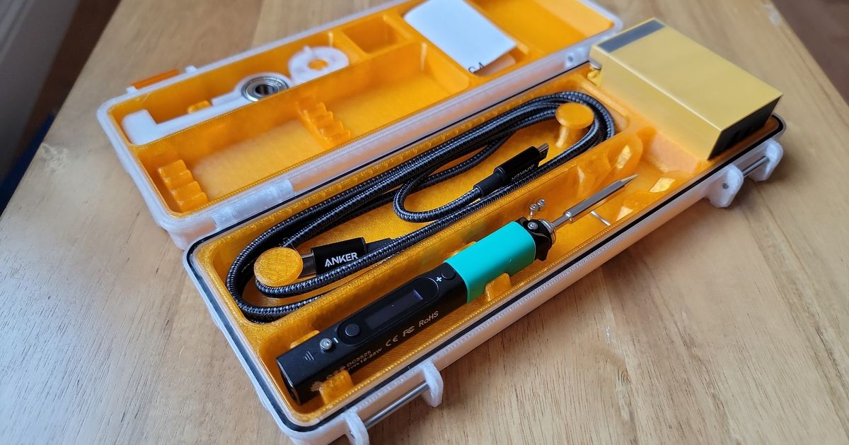 Pinecil v2 case w/ power supply by ViPERPHiSH | Download free STL model ...