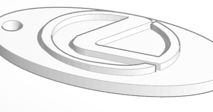 lexus keychain by Drake Chappell | Download free STL model | Printables.com