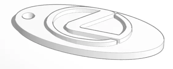 lexus keychain by Drake Chappell | Download free STL model | Printables.com