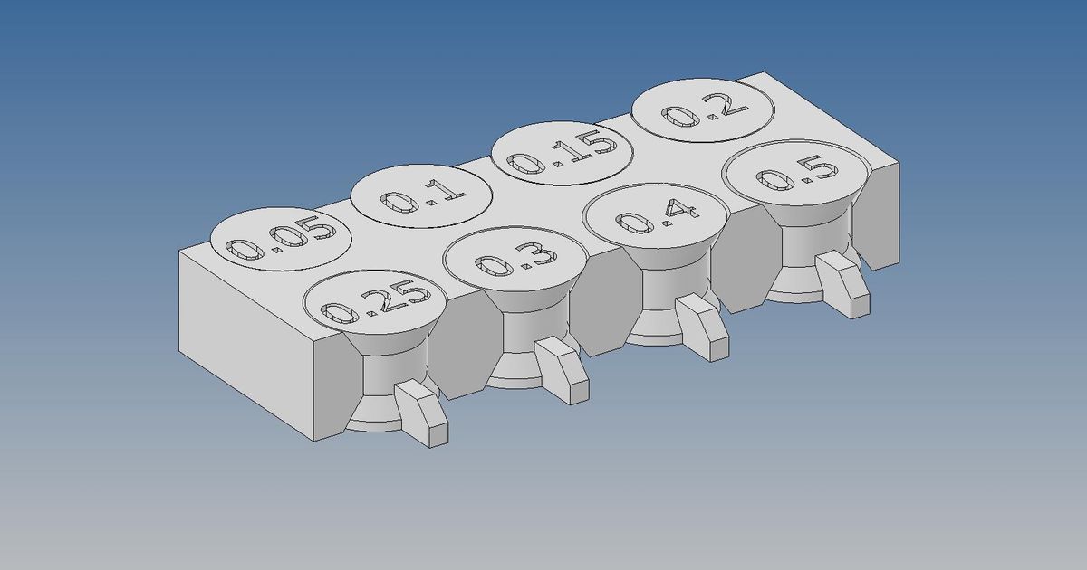 Gap Check Calibration Block by Crafter64 | Download free STL model ...