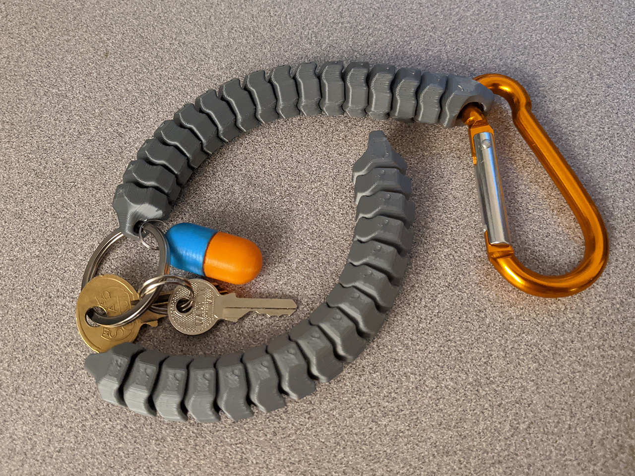 Snake Keychain (remixed) by rtm | Download free STL model | Printables.com