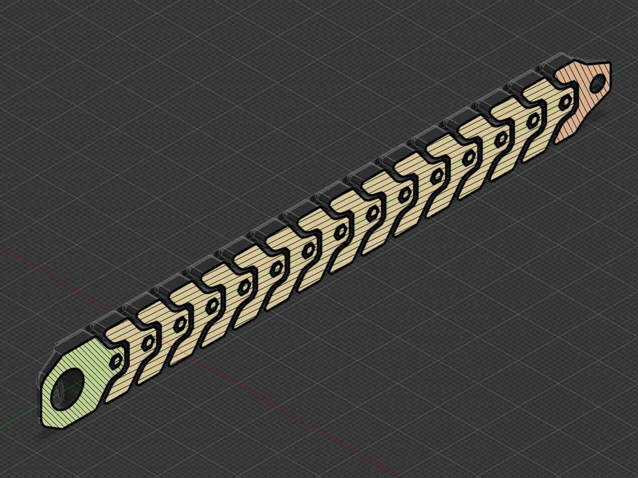 Snake Keychain (remixed) by rtm | Download free STL model | Printables.com