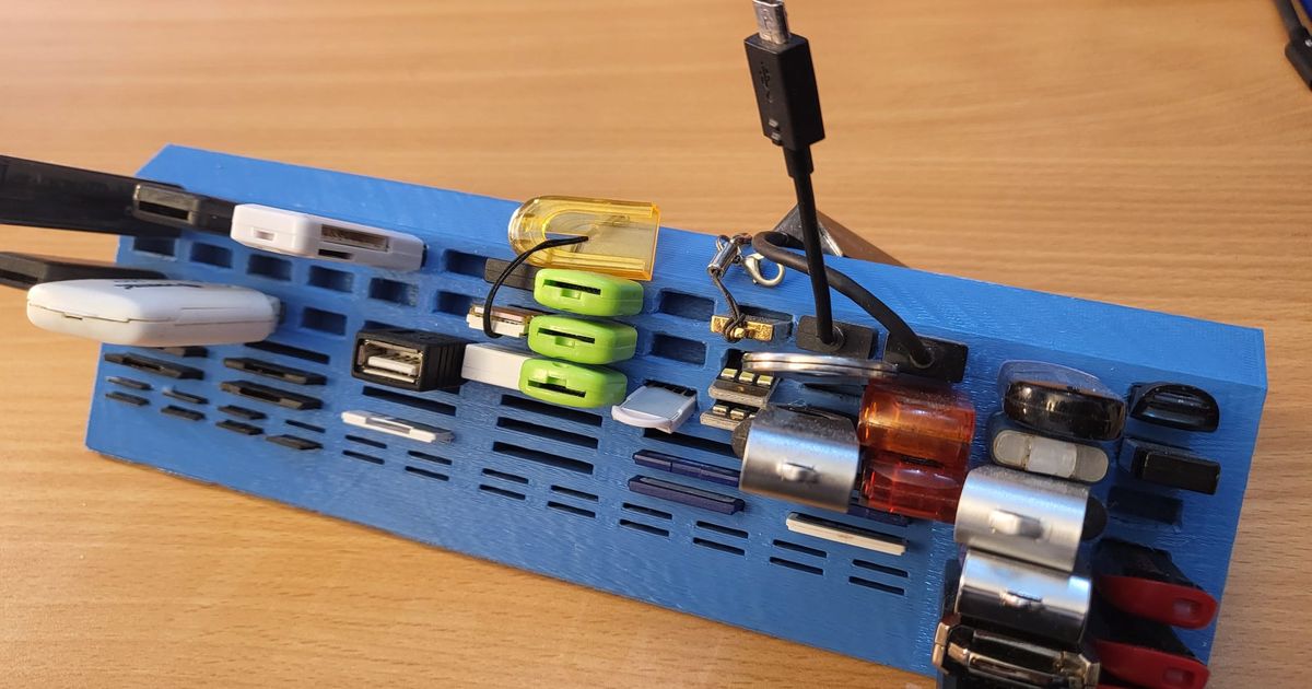 USB - SD - MicroSD Organizer / Stand / Holder by Dieti | Download free ...