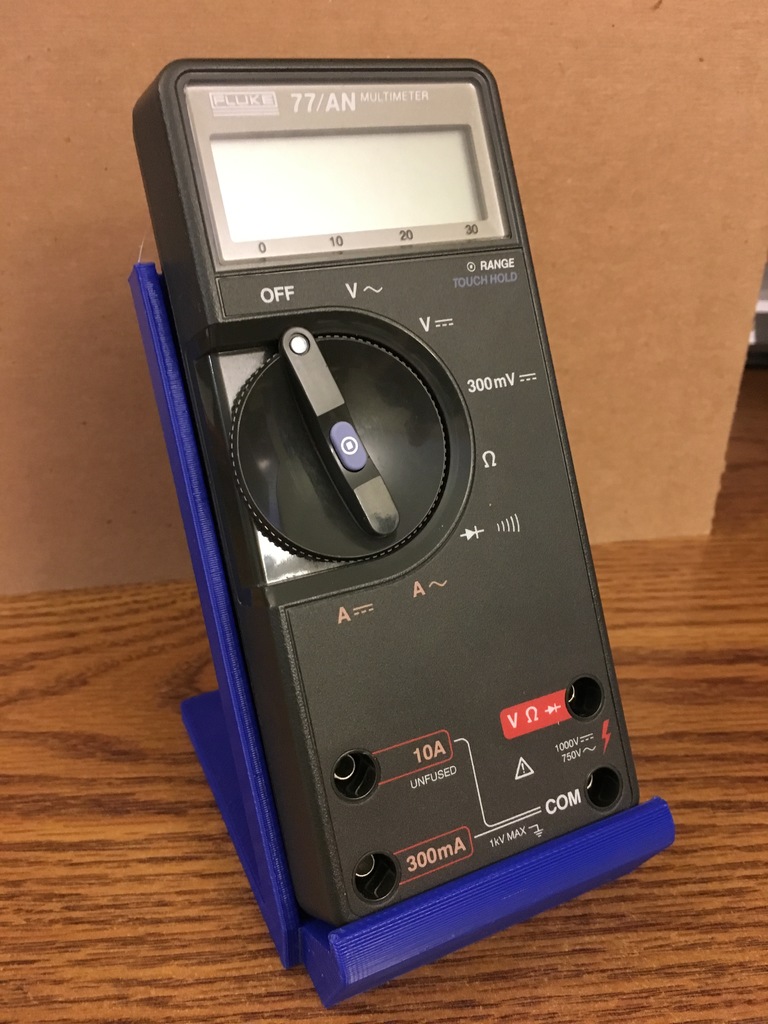 Fluke Multi-Meter Stand by ScottW | Download free STL model ...