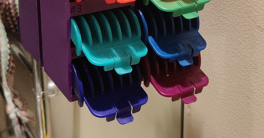 Wahl Clipper Guard Holder - Remix (Adhesive) by karmabass | Download free STL model | Printables.com