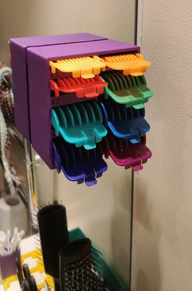 Wahl Clipper Guard Holder - Remix (Adhesive) by karmabass | Download free STL model | Printables.com