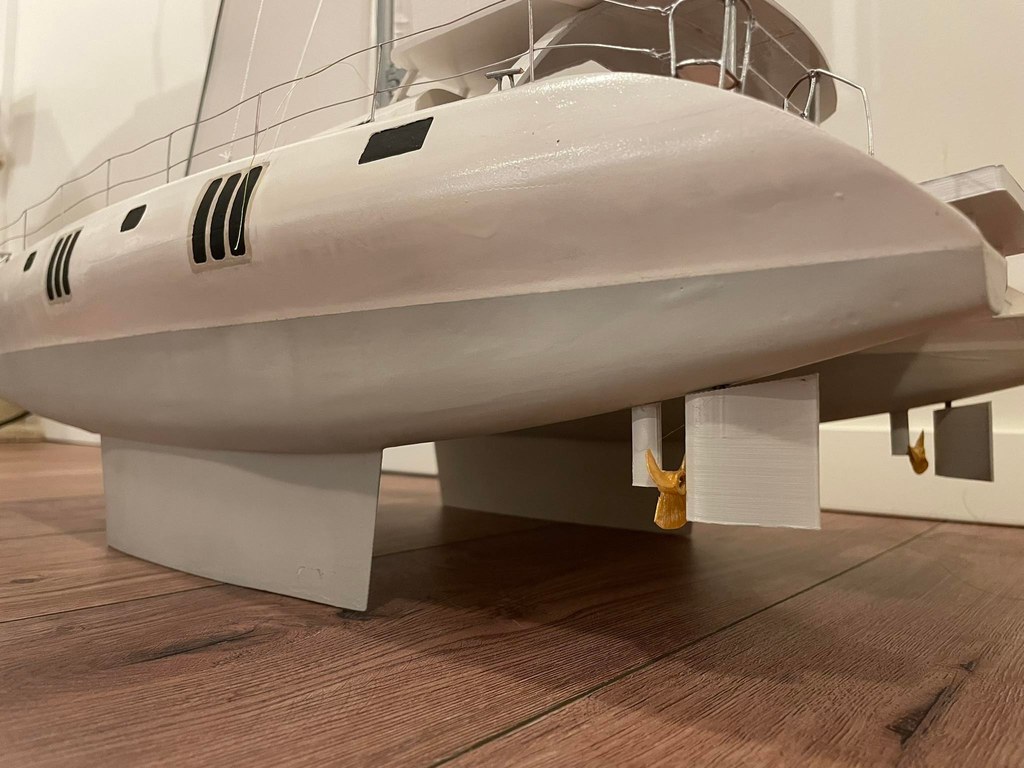 (non) Rc Sailing Catamaran model Wave 58 "Sta Ana" by MalinaPl ...