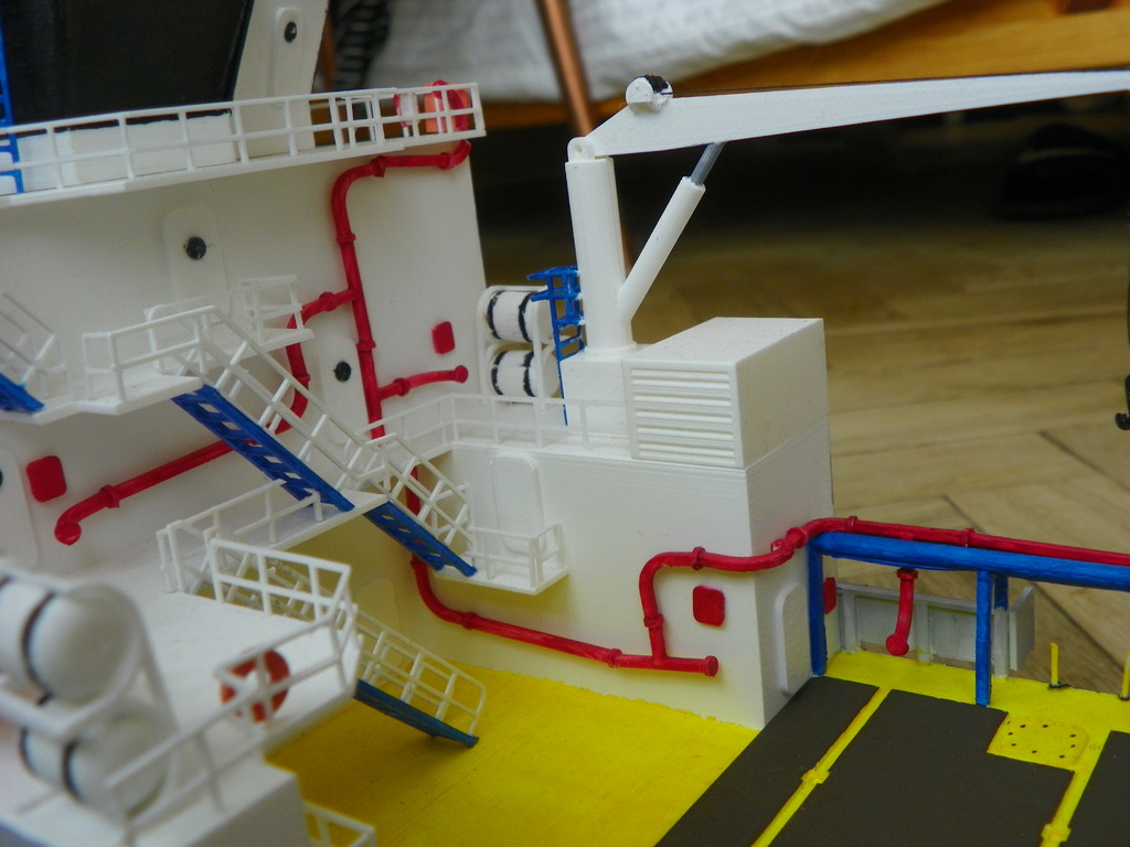 PSV Ship Offshore Vessel model 1:100 by MalinaPl | Download free STL ...
