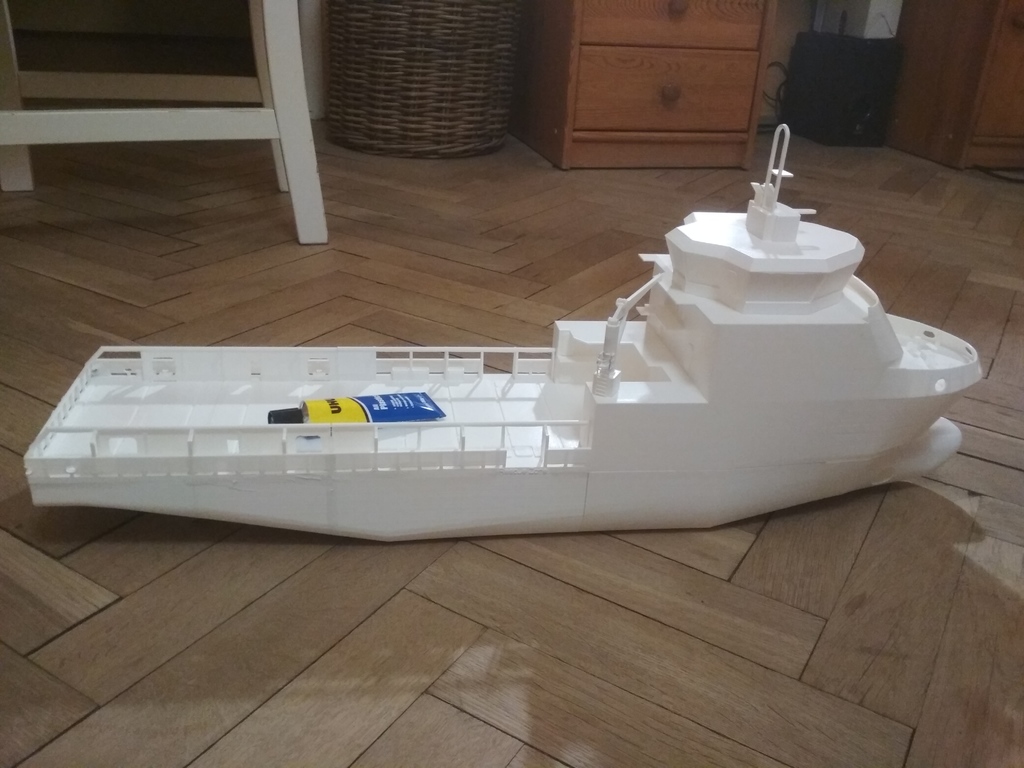PSV Ship Offshore Vessel model 1:100 by MalinaPl | Download free STL ...
