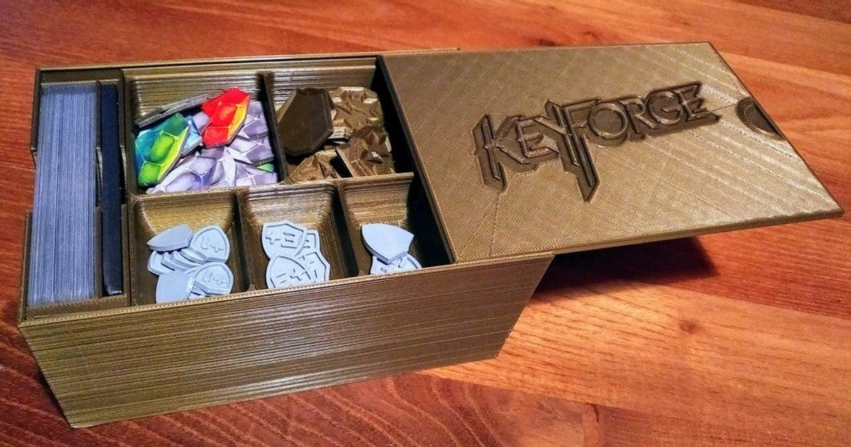 Keyforge Deck and Token Box von Fabmaszter | Kostenloses STL-Modell ...