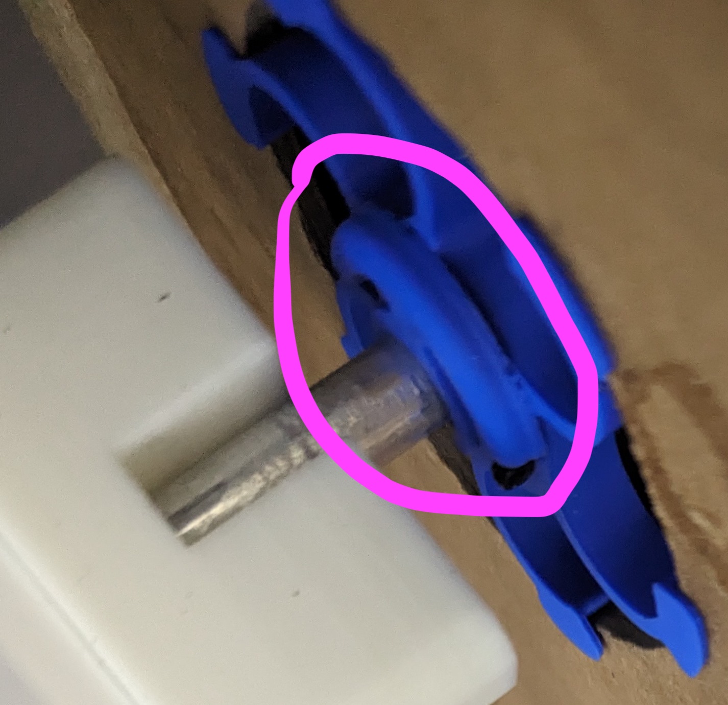 8mm Rod Positioning Clip with Friction Adjustment for Springy Spool ...