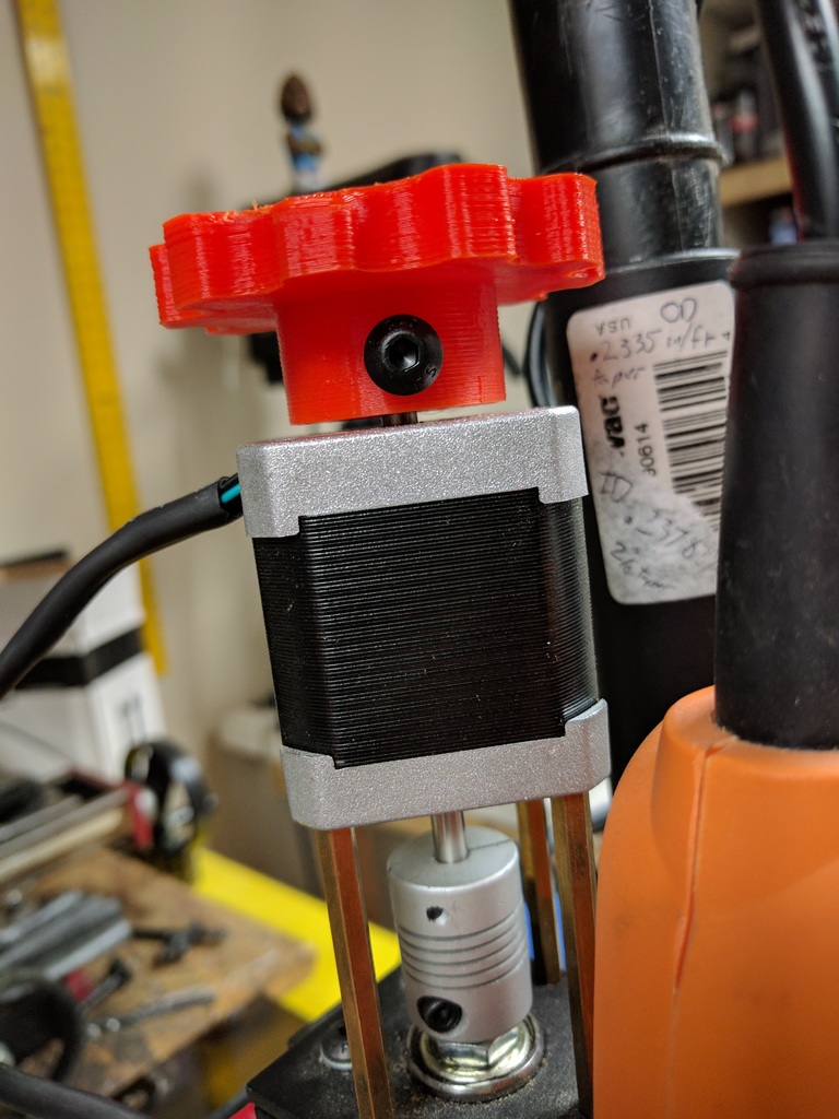 XL Handwheel for Stepper Motor by lowside | Download free STL model ...