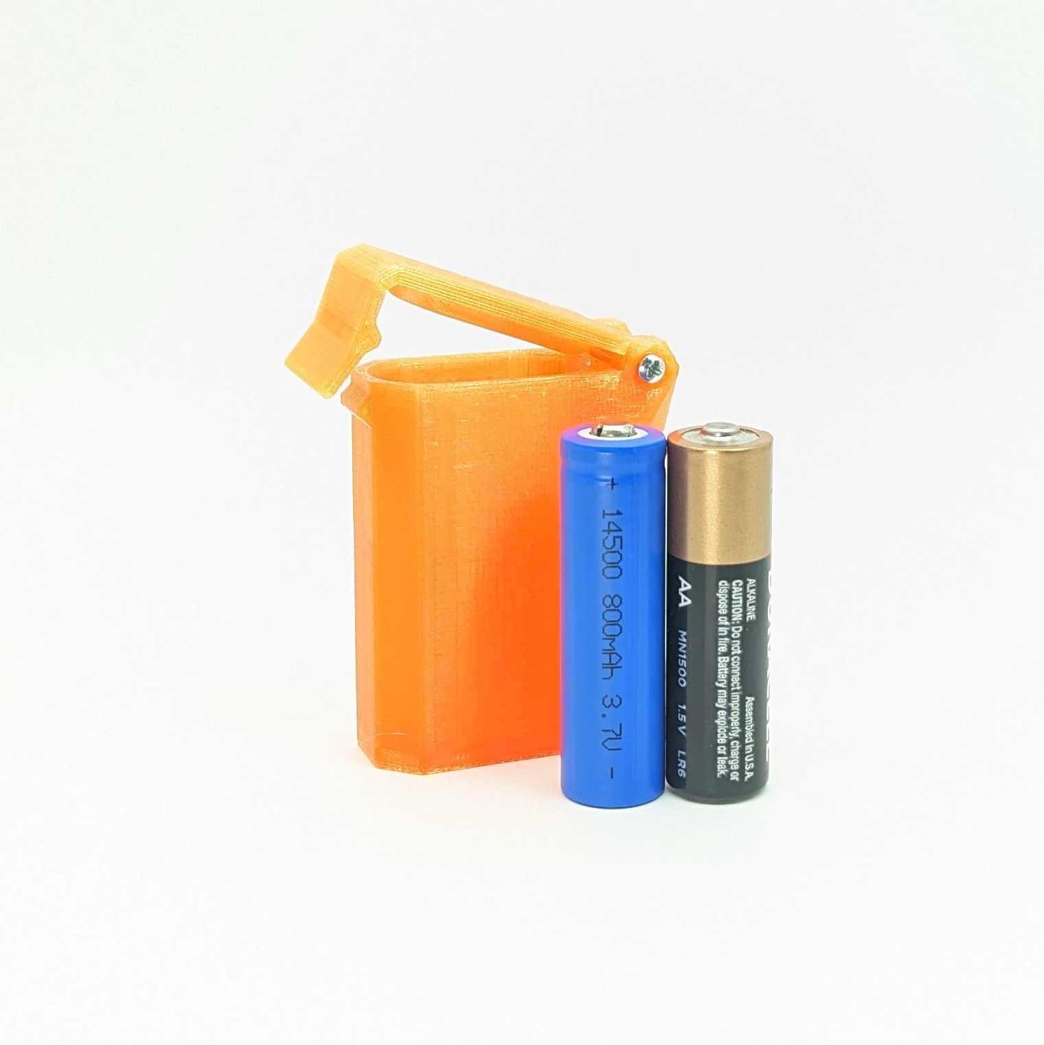 2x AA and 14500 battery snap holder by Spicy3d | Download free STL ...