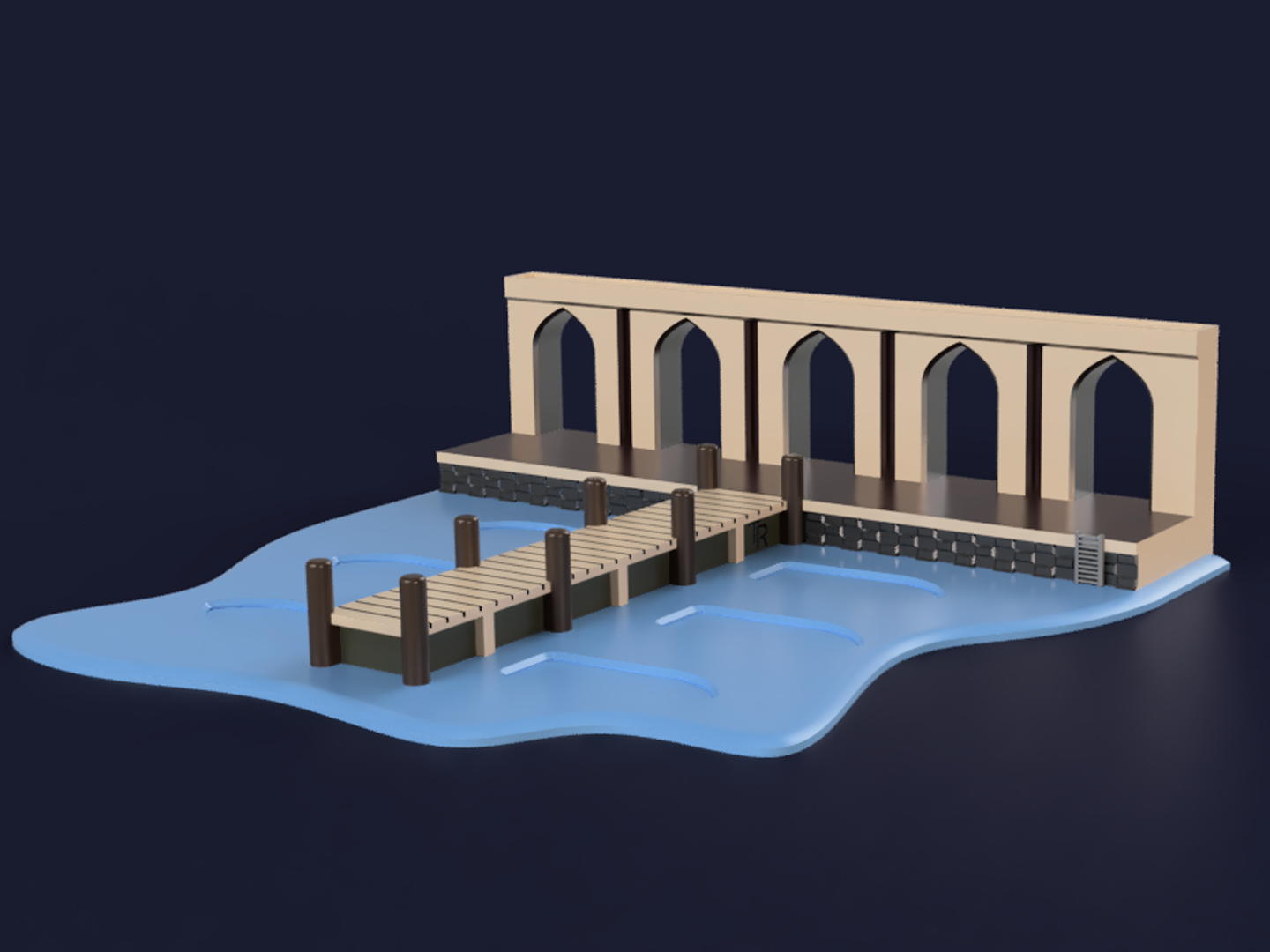 Benchy's Boat Dock by TotallyRidiculous | Download free STL model ...