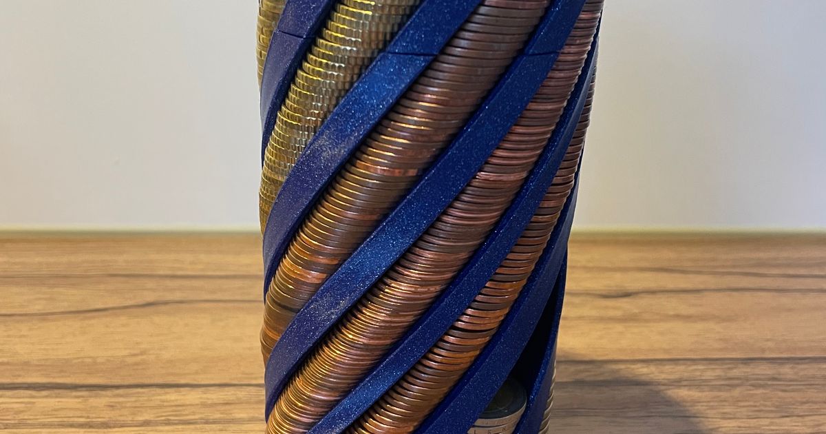 Euro Modular Coin Holder by Sebastian Ko | Download free STL model ...