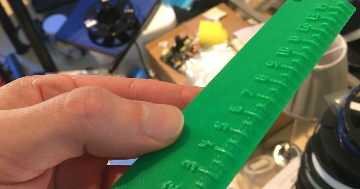 Simple ruler by Jobis | Download free STL model | Printables.com