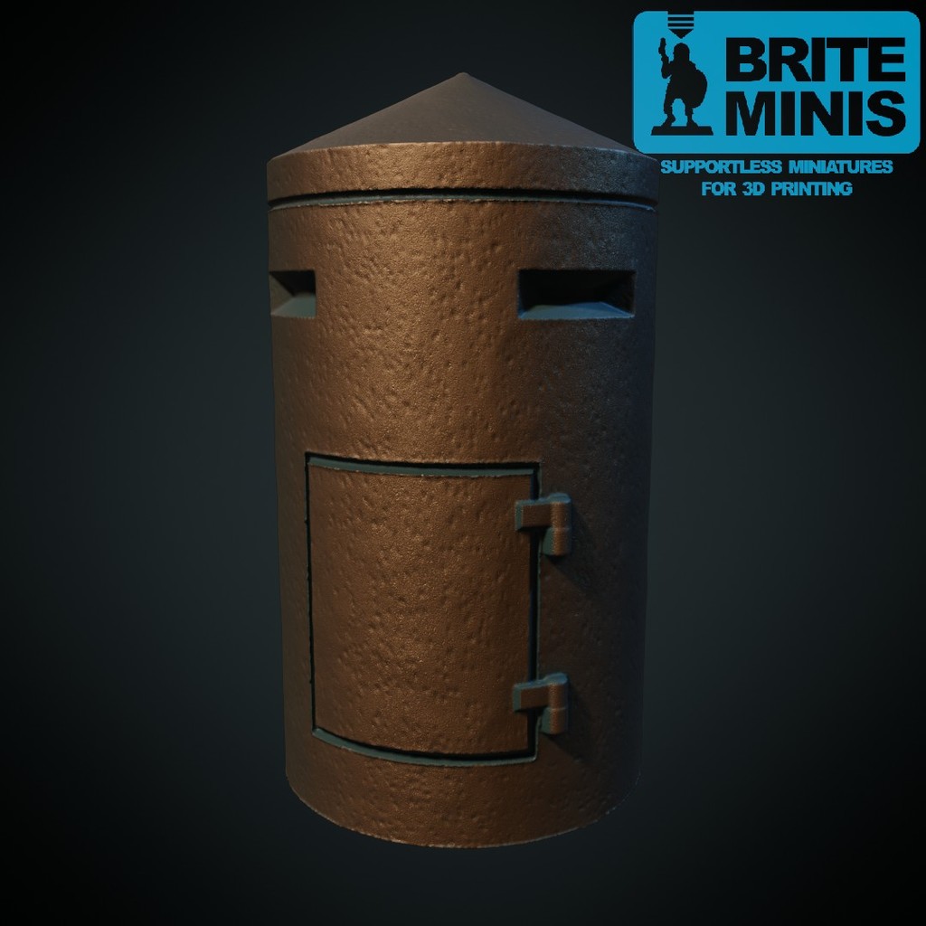 Einmannbunker (Supportless, FDM friendly) by Brite Minis | Download ...