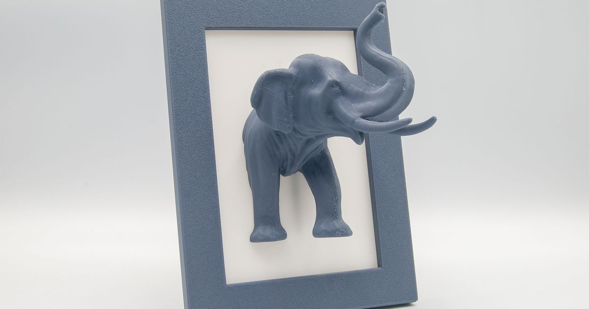Elephant Frame by Bamingo Design | Printables Store