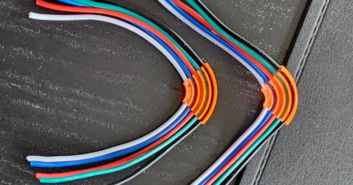 LED strip 90 degrees cable by Joerg B. | Download free STL model ...
