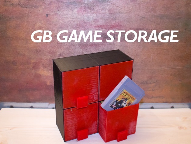 GB Classic Game Storage by stylesuxx | Download free STL model ...