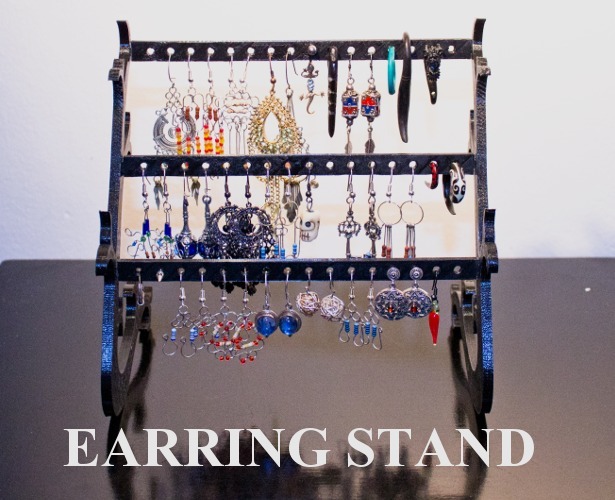 Customizable Earring Stand by stylesuxx | Download free STL model ...
