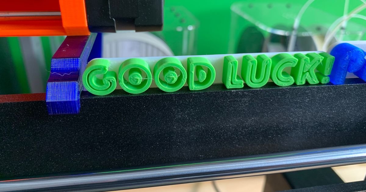 Good Luck Sign by Random Letter | Download free STL model | Printables.com