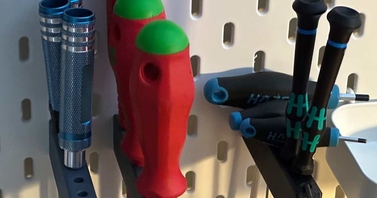 Skadis Screwdriver Holder by Thomas Rauscher | Download free STL model ...