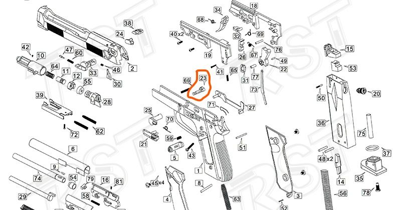 AIRSOFT GBB M92 Beretta slide lock by Žan | Download free STL model ...