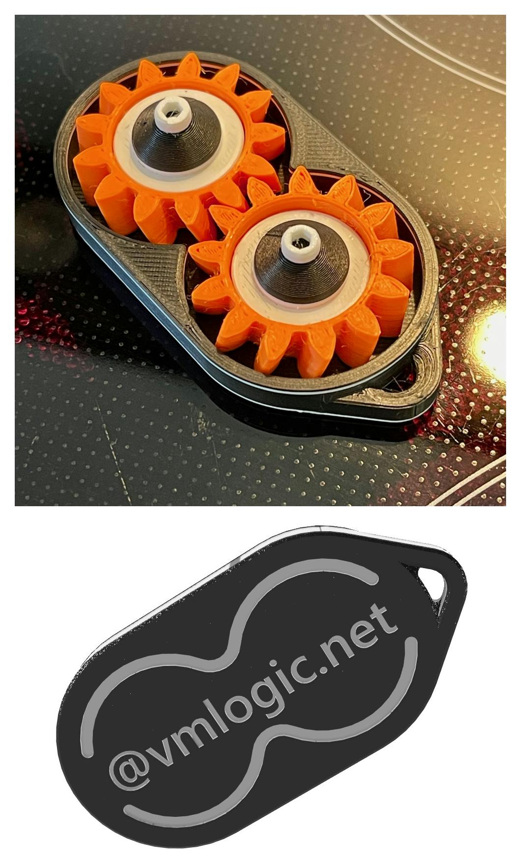 Gear Spinner Keychain with your own Label by vmLOGIC | Download free ...